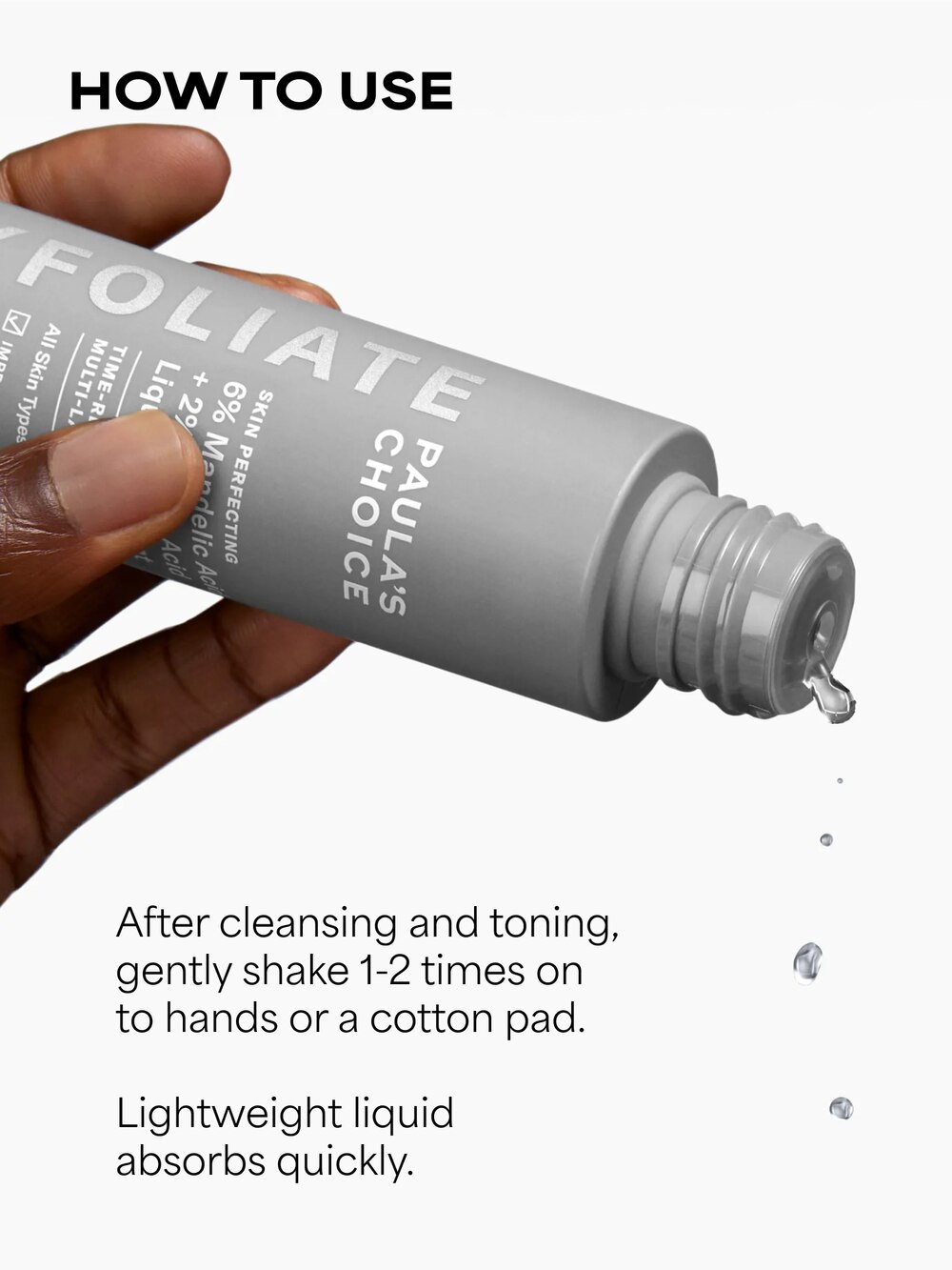 6% Mandelic Acid + 2% Lactic Acid Liquid AHA Exfoliant | Paula's Choice